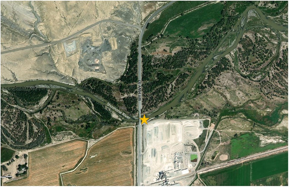 Shoshone River at Kane, Wyoming (U.S. National Park Service)