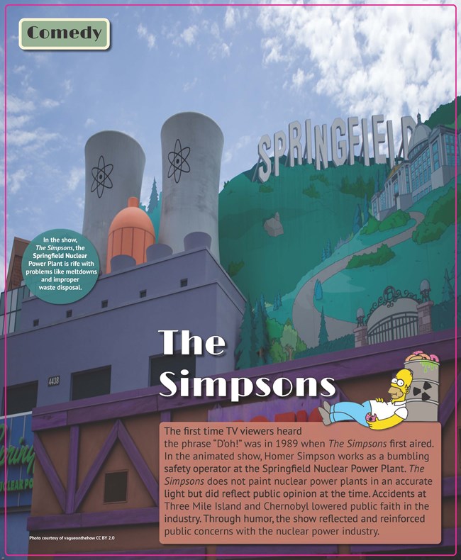 B Reactor Atomic Culture Room: The Simpsons (U.S. National Park Service)