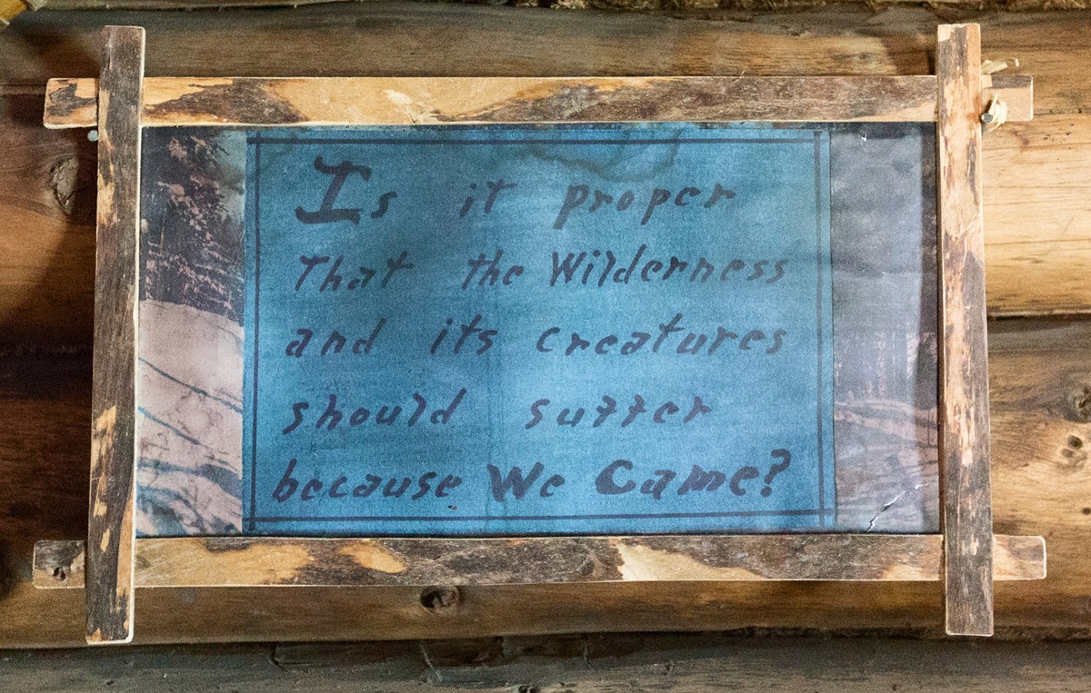 Handmade Wilderness Sign (U.S. National Park Service)