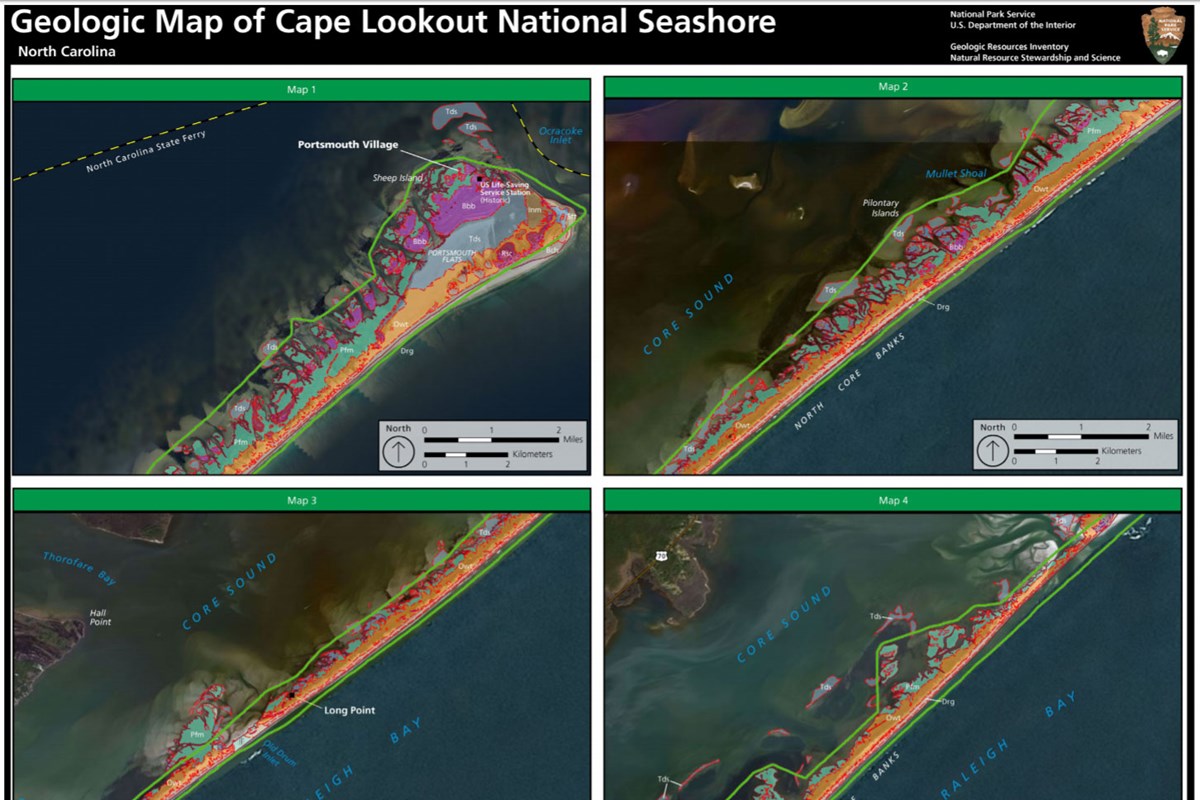 NPS Geodiversity Atlas—Cape Lookout National Seashore, North Carolina ...