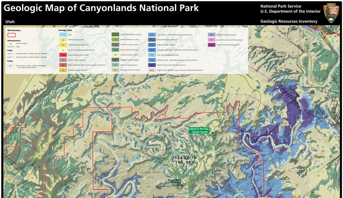 NPS Geodiversity Atlas—Canyonlands National Park, Utah (U.S. National ...