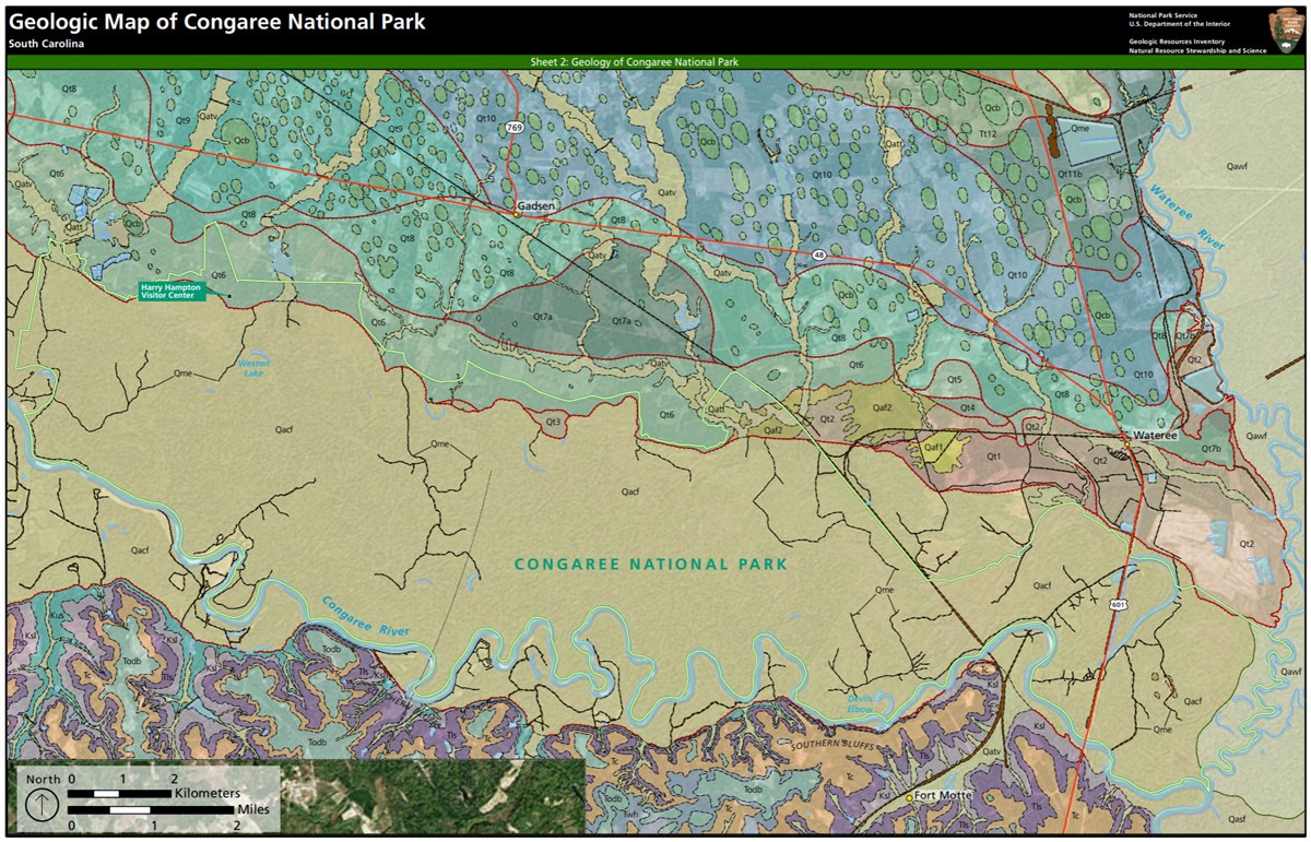 NPS Geodiversity Atlas—Congaree National Park, South Carolina (U.S ...
