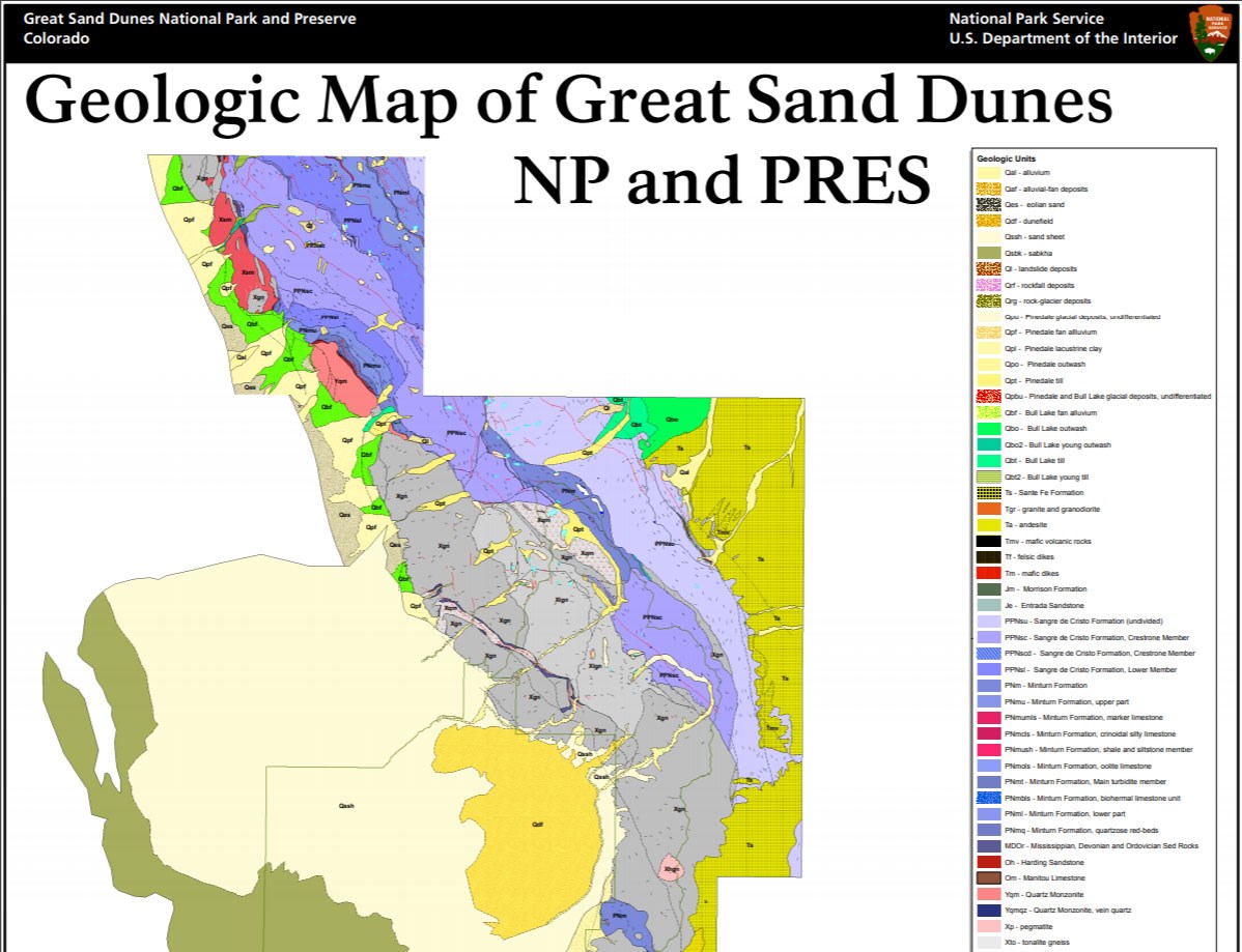 NPS Geodiversity Atlas—Great Sand Dunes National Park & Preserve ...