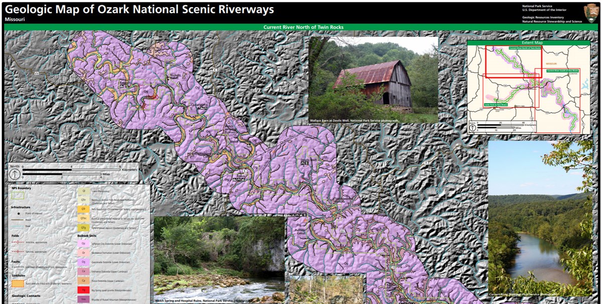 NPS Geodiversity Atlas—Ozark National Scenic Riverways, Missouri (U.S ...