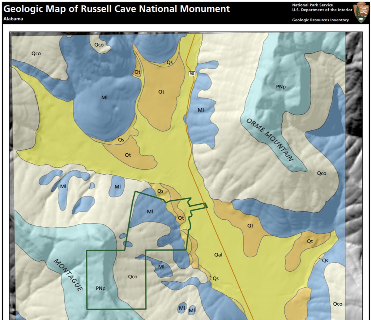 NPS Geodiversity Atlas—Russell Cave National Monument, Alabama (U.S ...