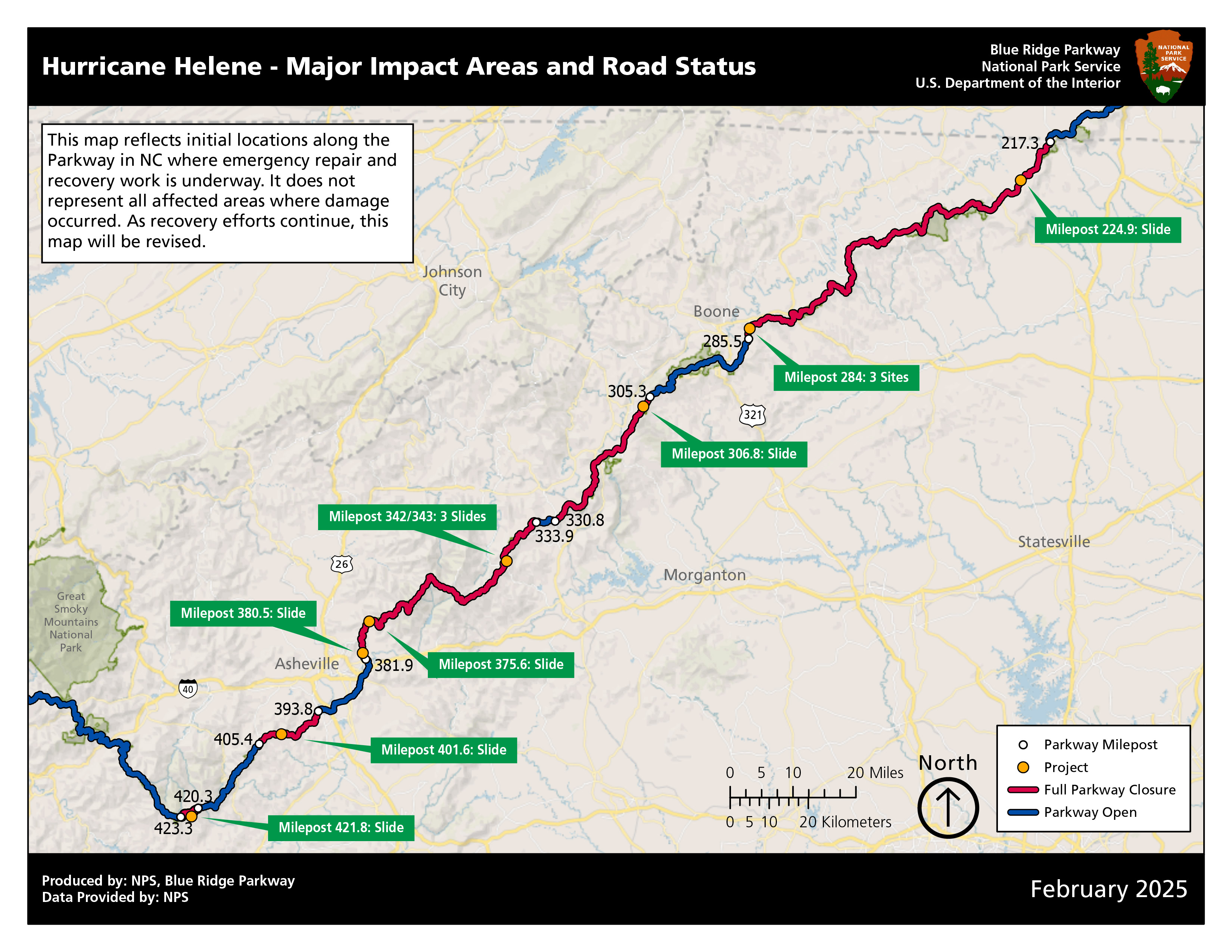 Helene Impacts and Recovery - Blue Ridge Parkway (U.S. National Park ...