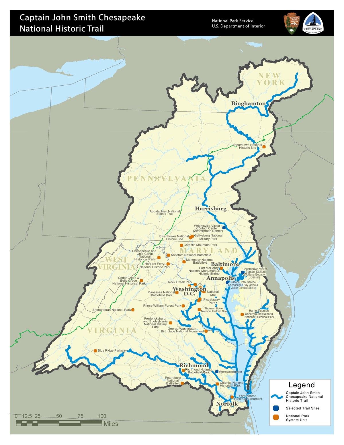 Maps - Captain John Smith Chesapeake National Historic Trail (U.S. National Park Service)