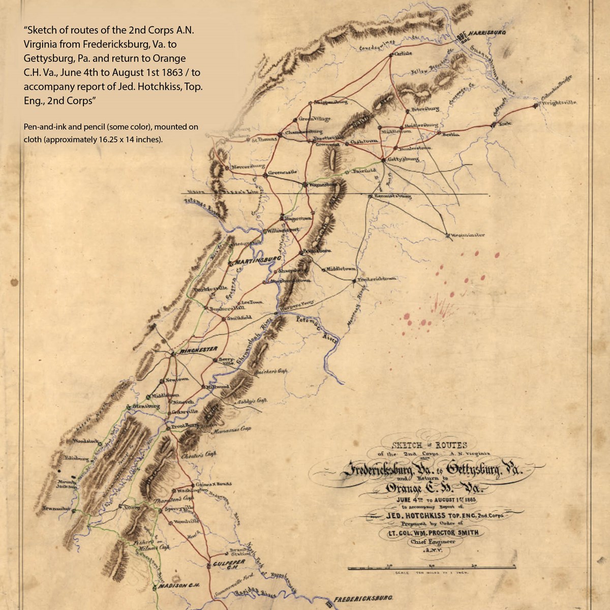 Jedediah Hotchkiss Maps of the Shenandoah Valley - Cedar Creek & Belle ...