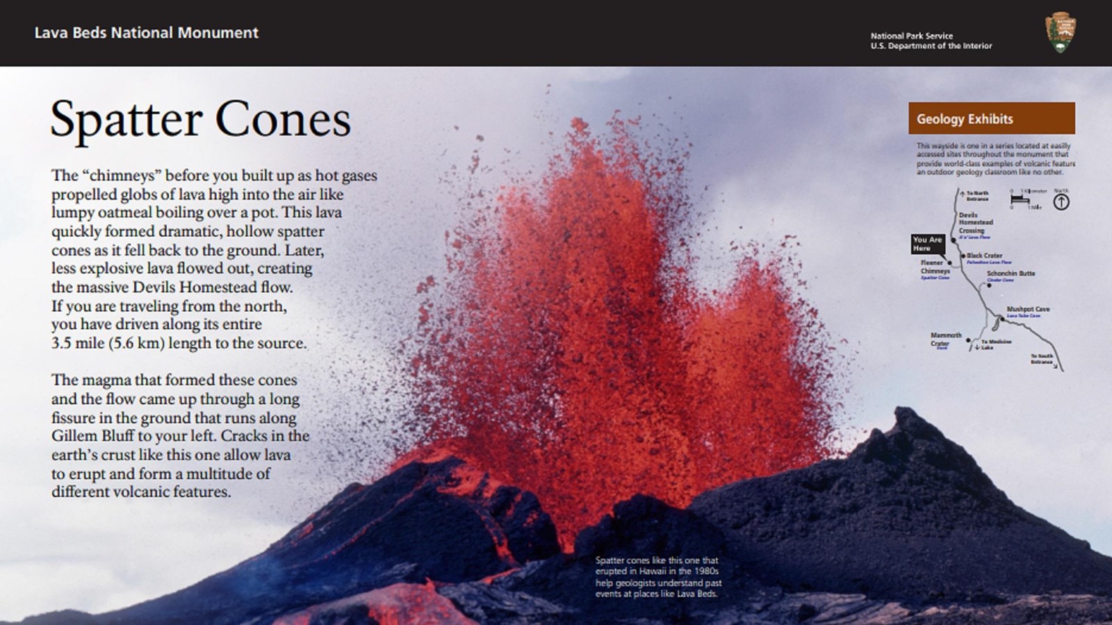 Fleener's Chimney - Spatter Cone (U.S. National Park Service)