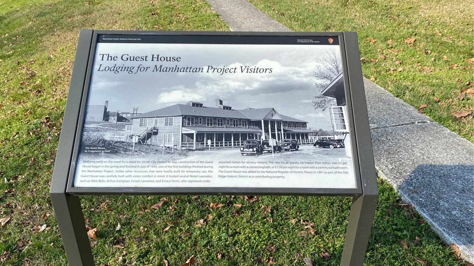 Oak Ridge Wayside: The Guest House (U.S. National Park Service)