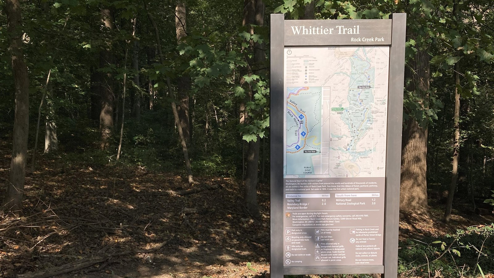 Trailhead: Whittier Trail (U.S. National Park Service)