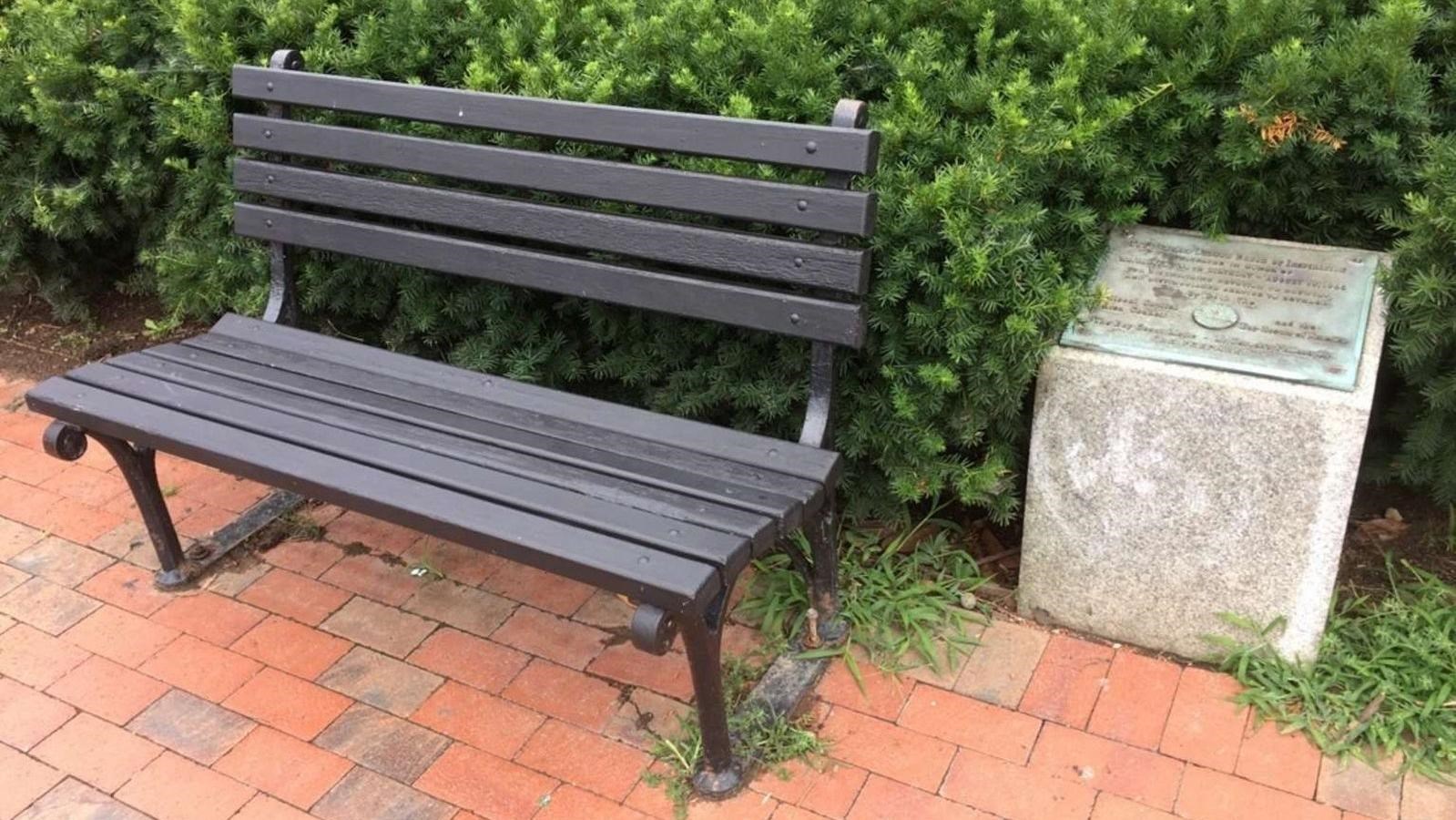 Bernard Baruch Bench of Inspiration (U.S. National Park Service)