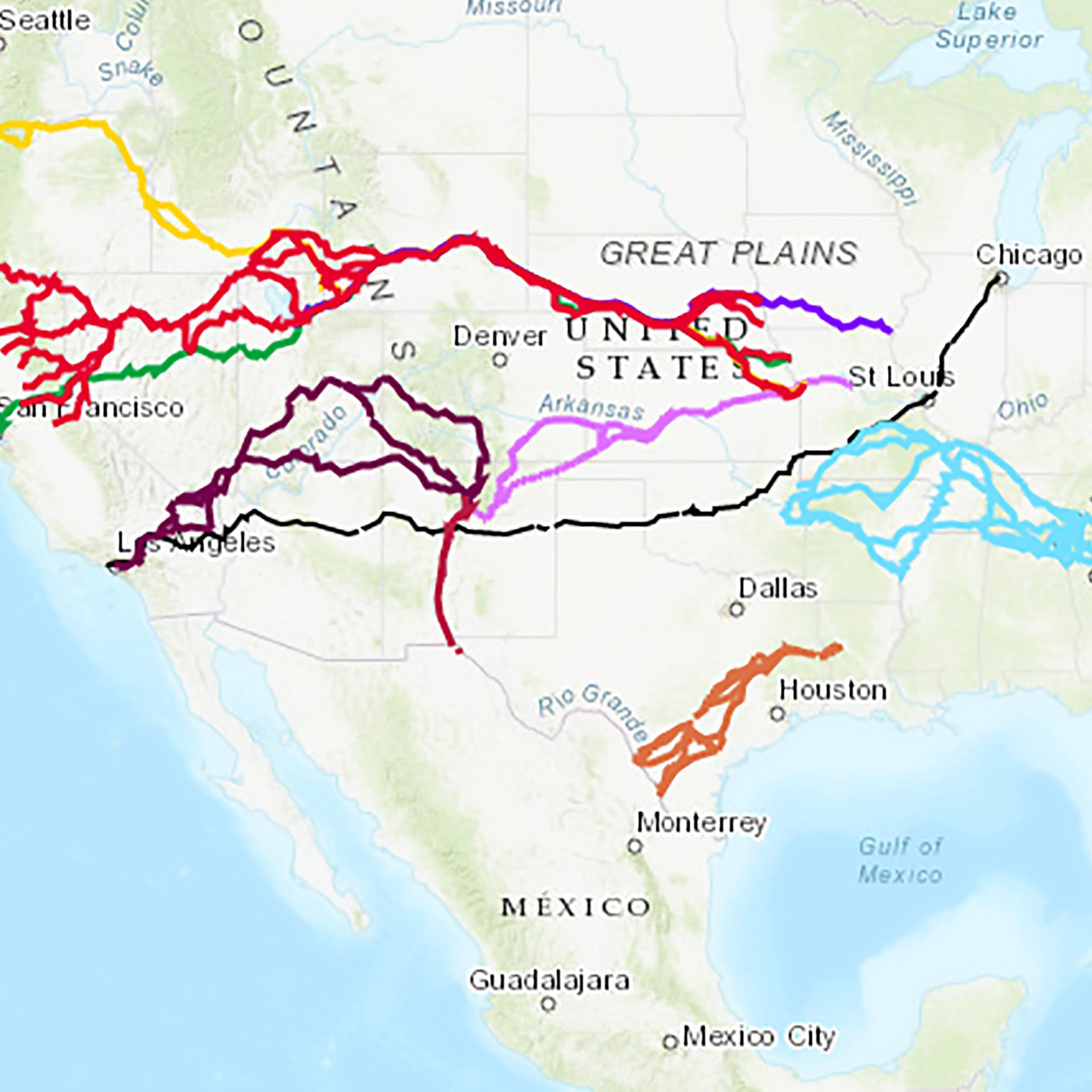 Us Map Santa Fe Trail