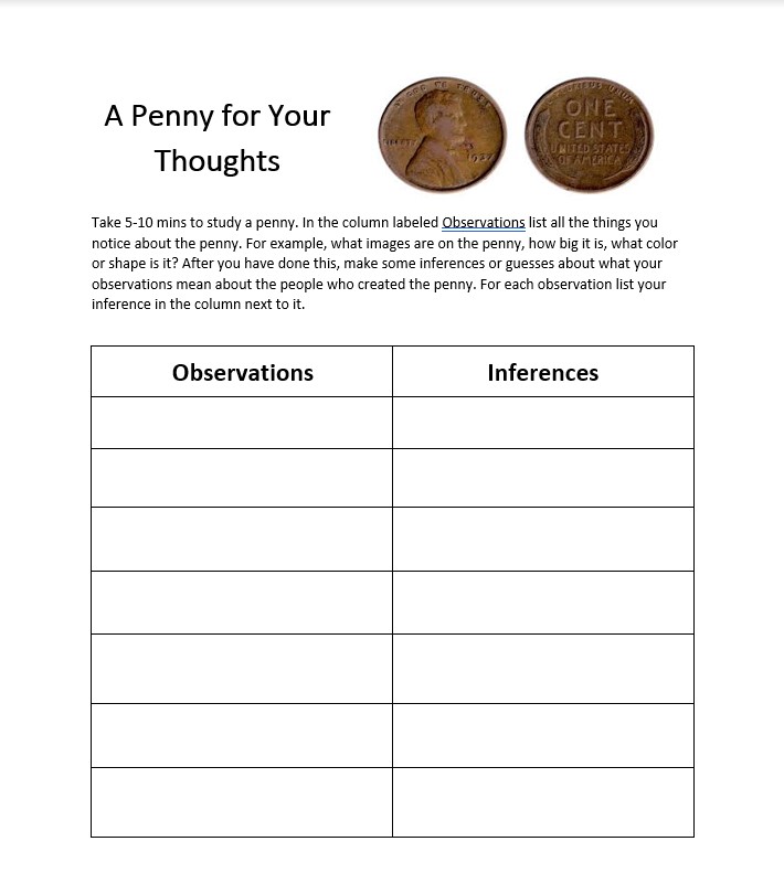 A Penny for Your Thoughts - Teachers (U.S. National Park Service)