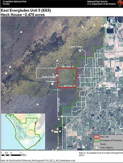 Everglades National Park Conducts Prescribed Burn in East Everglades ...