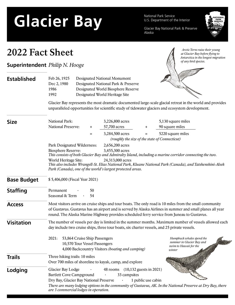 Glacier Bay Fact Sheet - Glacier Bay National Park & Preserve (U.S ...