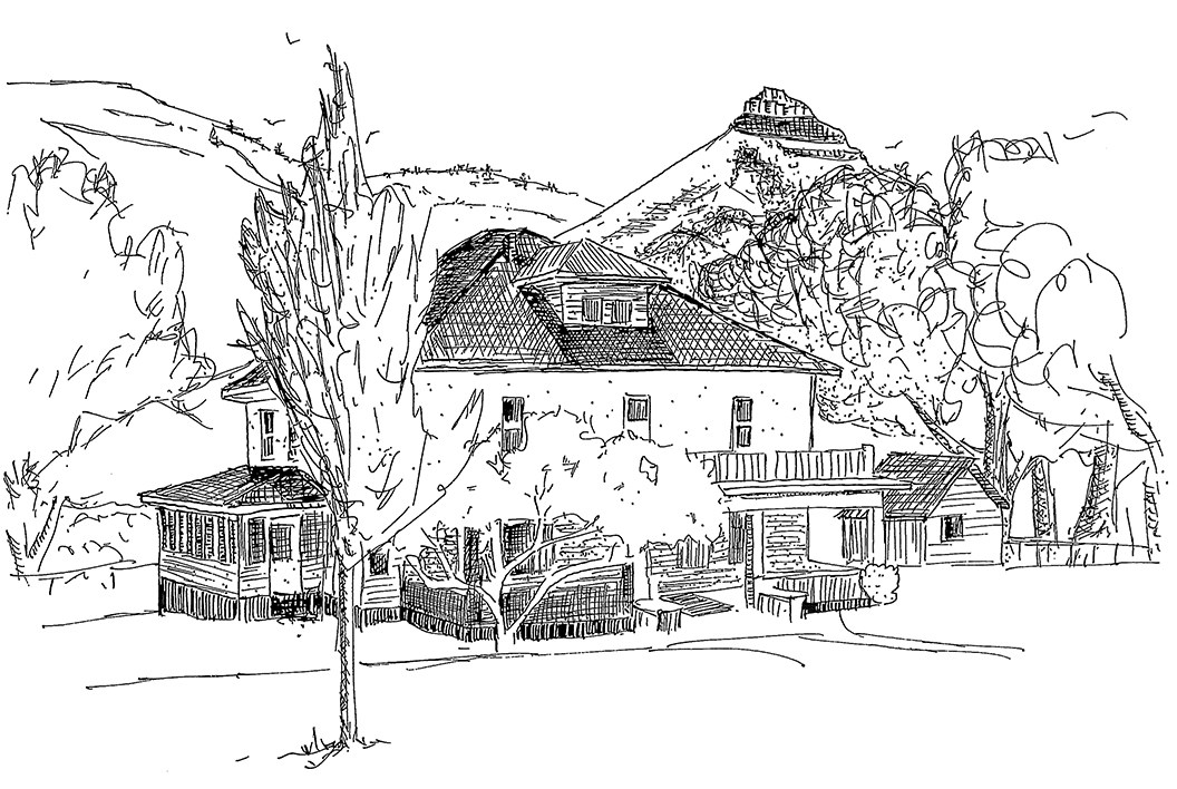 monument house coloring pages