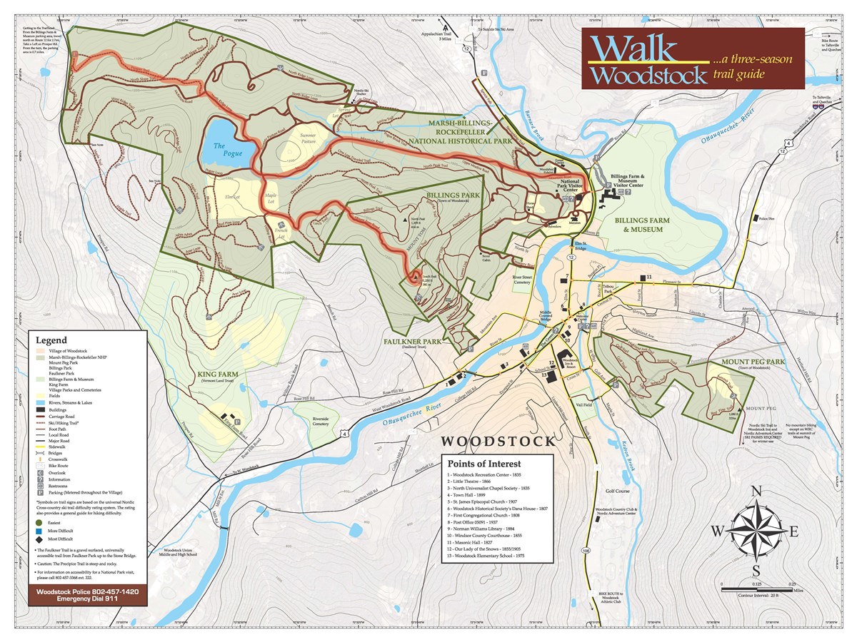 Winter Trail Usage - Marsh - Billings - Rockefeller National Historical ...