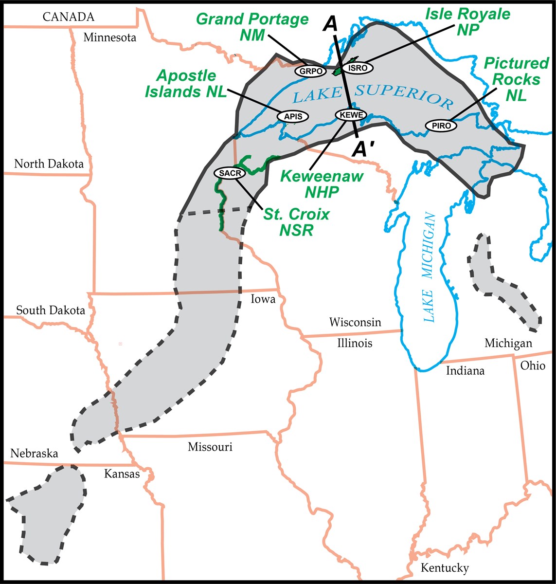 Divergent Plate Boundary—Continental Rift - Geology (U.S. National Park ...