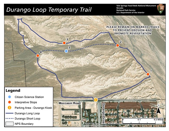 Durango Loop Self-Guided Tour - Tule Springs Fossil Beds National ...