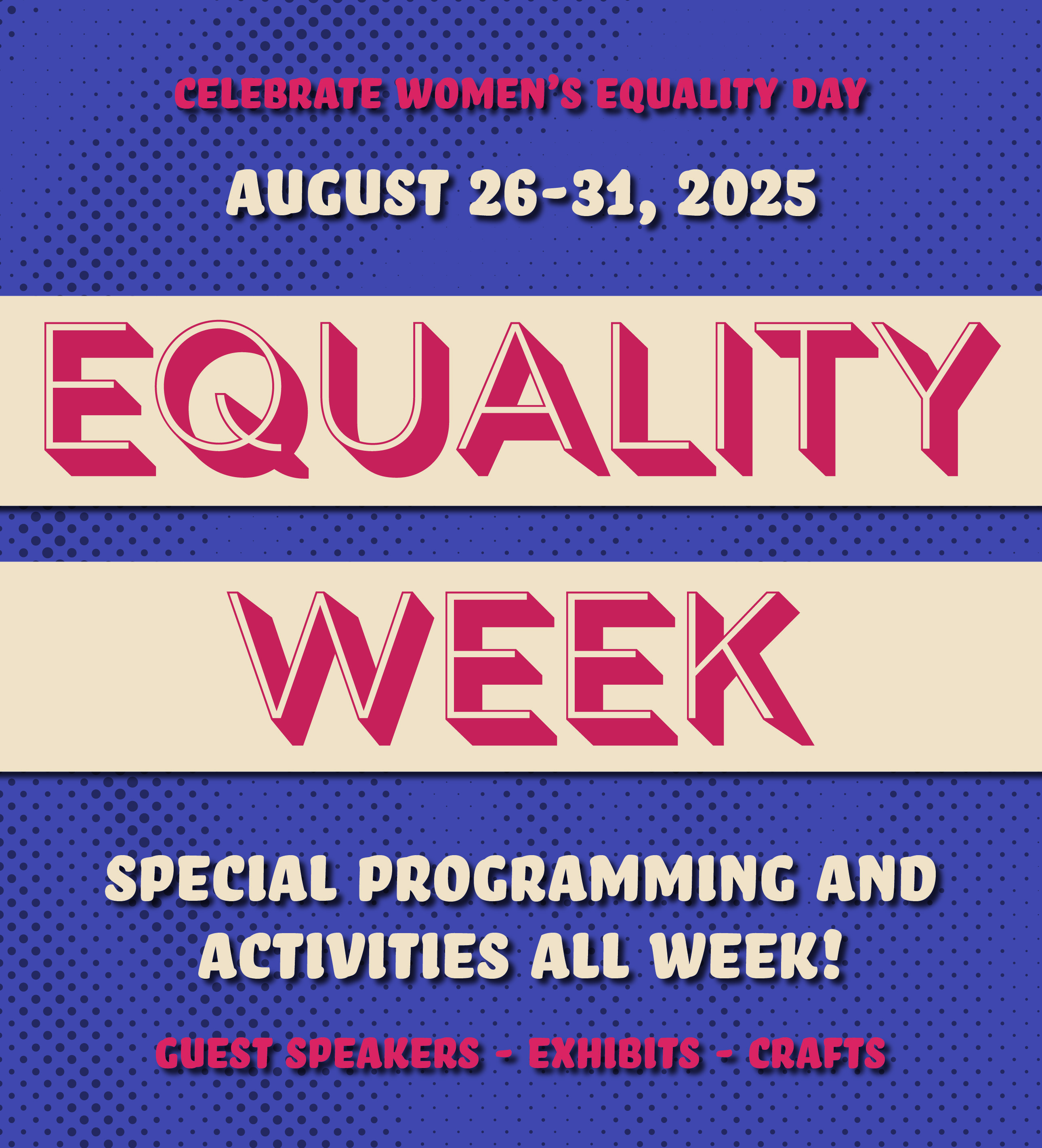Women’s Rights NHP & Harriet Tubman NHP to Co-host “Equality Week ...