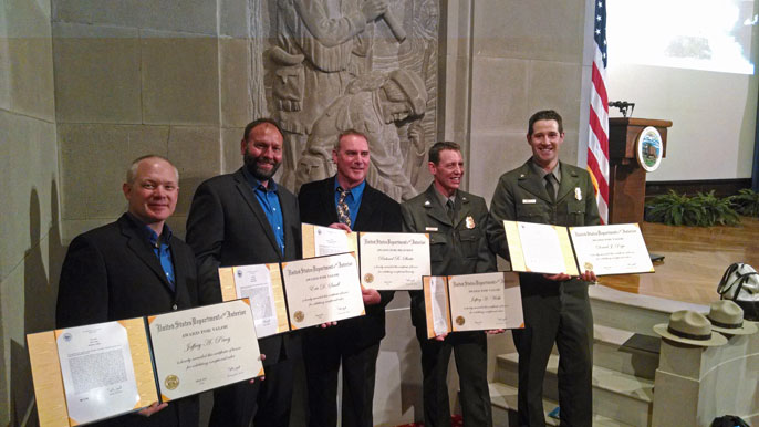 Yosemite National Park Rangers Win Valor Awards for Technical Rescue ...